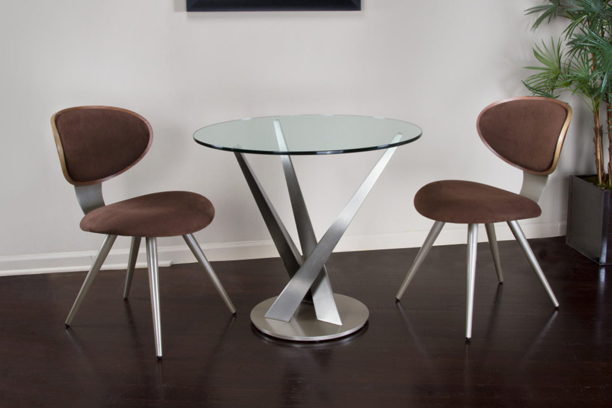 Crystal Round Breakfast Table #394BT – CastleFurniture.com